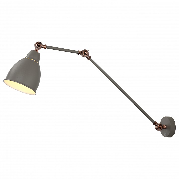Бра Arte Lamp Braccio A2055AP-1GY купить в Москве | Ckat.pro